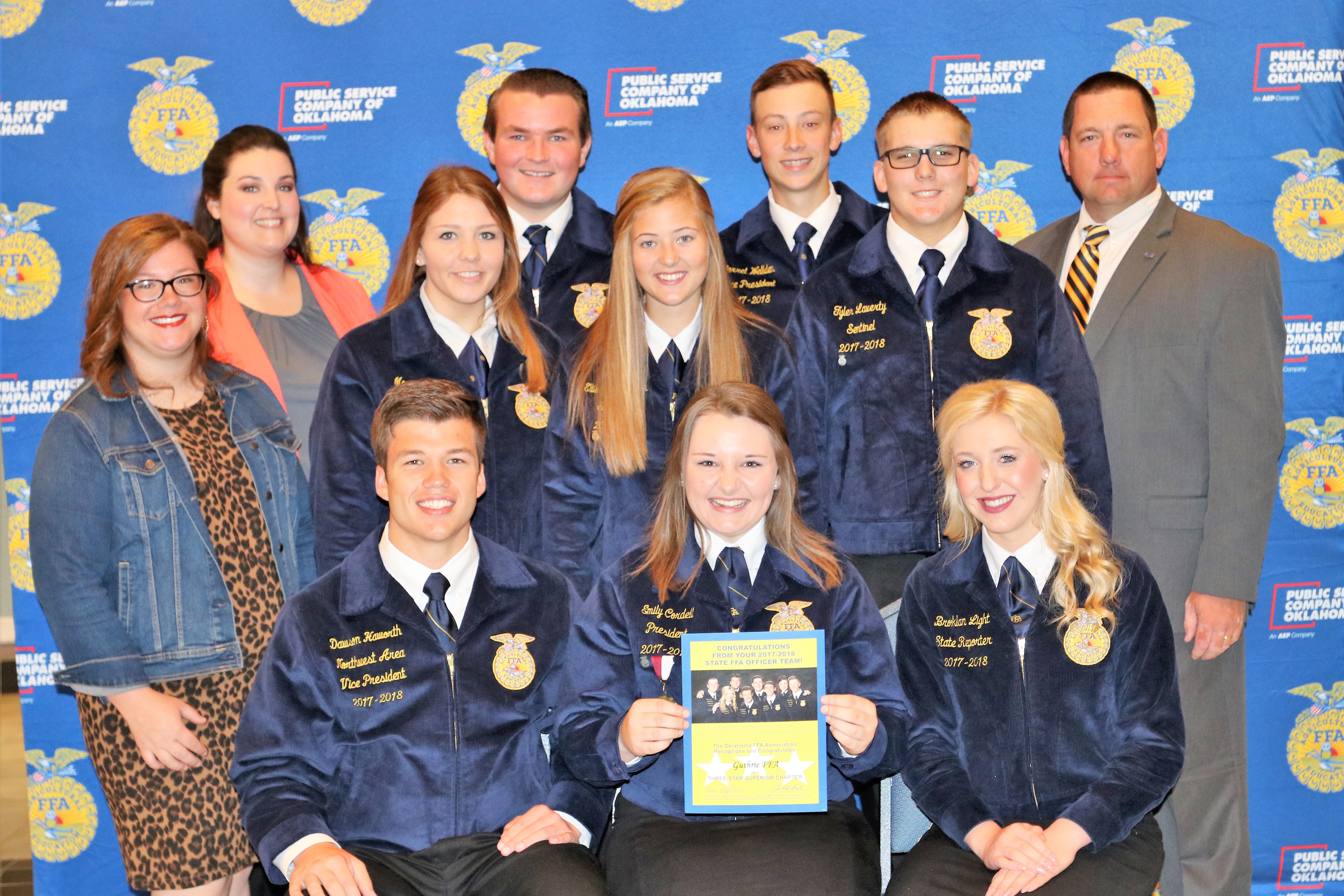 Guthrie participates in Oklahoma FFA Chapter Officer Leadership ...