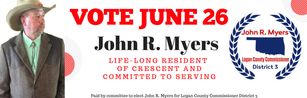 John R. Myers Ad – Guthrie News Page