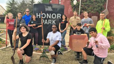 ROTC help spruce up Honor Park – Guthrie News Page