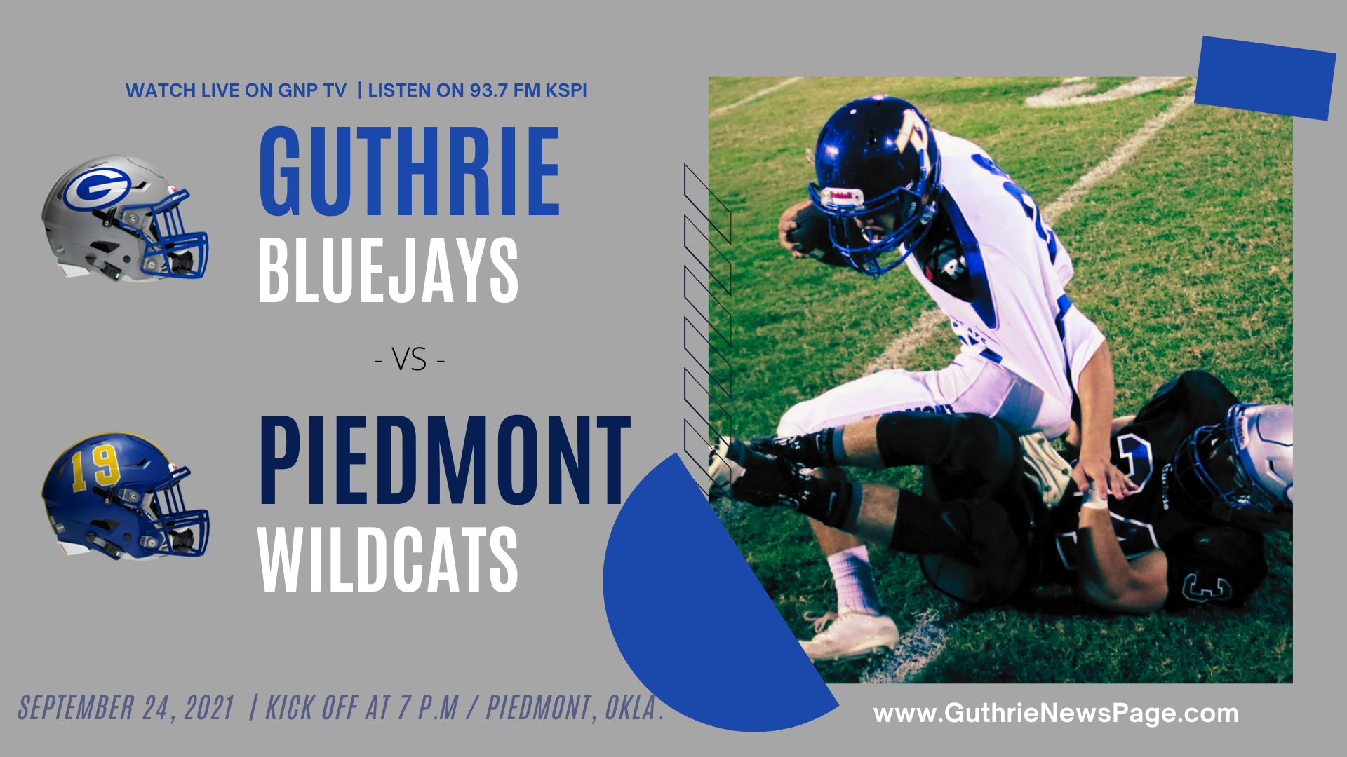 WATCH: Guthrie Football at Piedmont – Guthrie News Page
