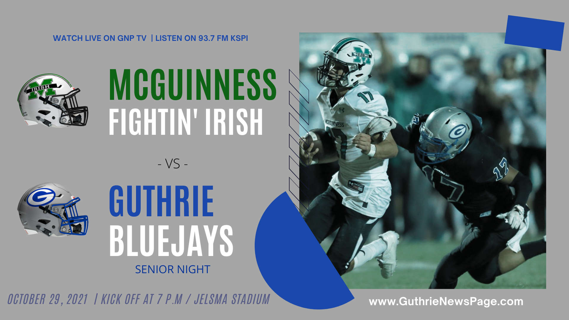 WATCH: Guthrie Football hosts McGuinness – Guthrie News Page