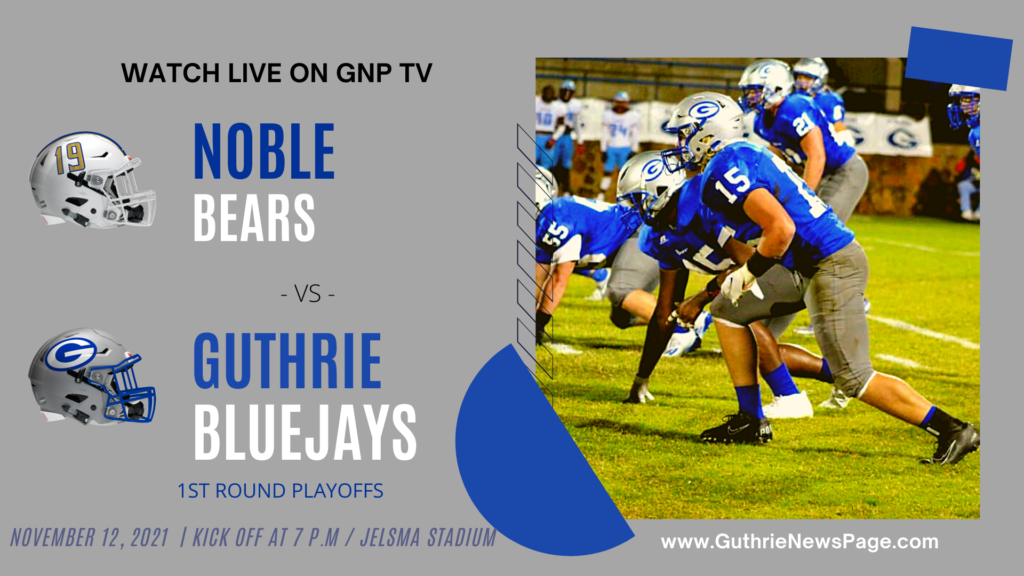 WATCH: Guthrie Football hosts Noble in first round playoff game ...