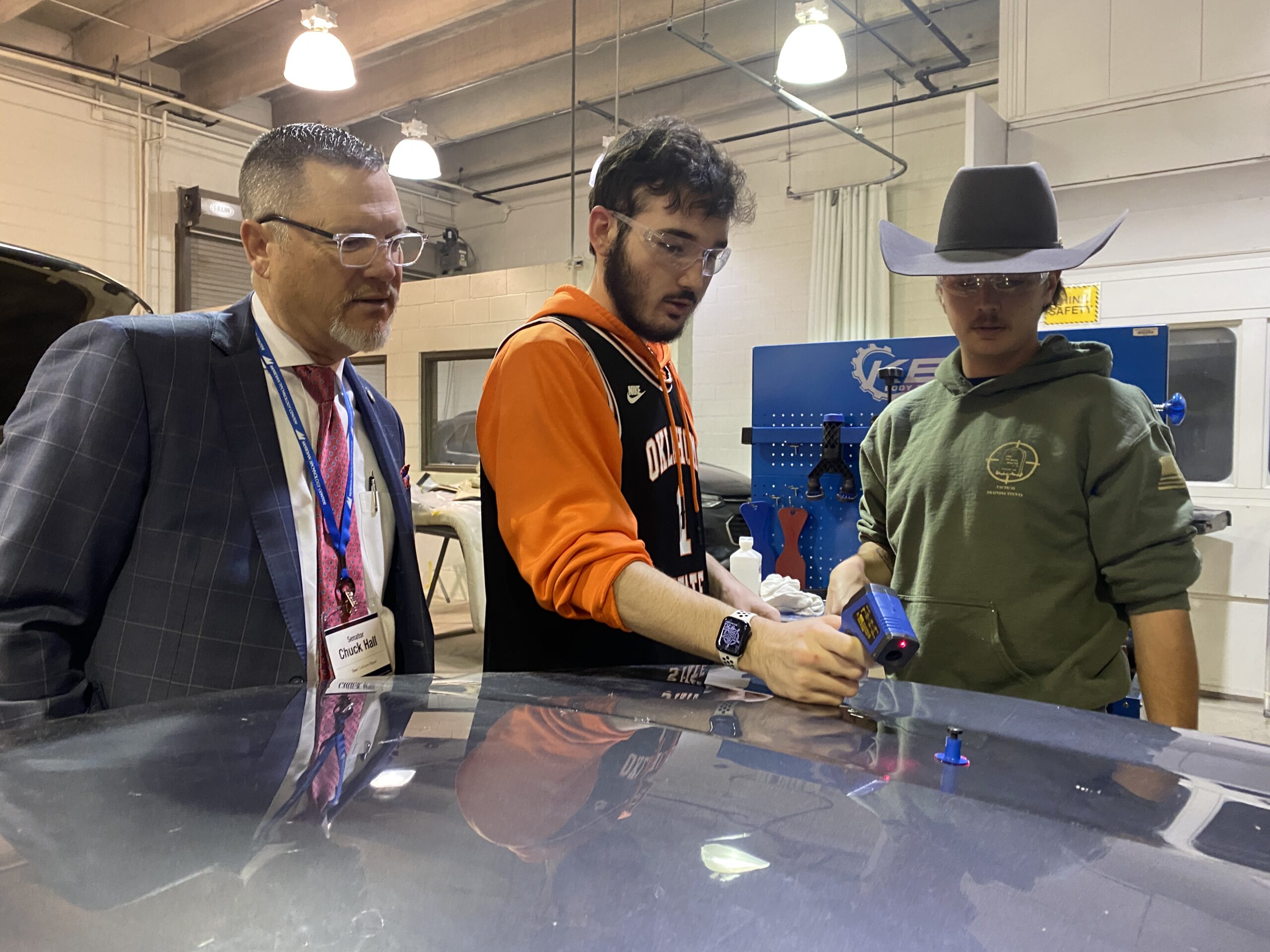 Senator Chuck Hall visits Meridian Technology Center – Guthrie News Page