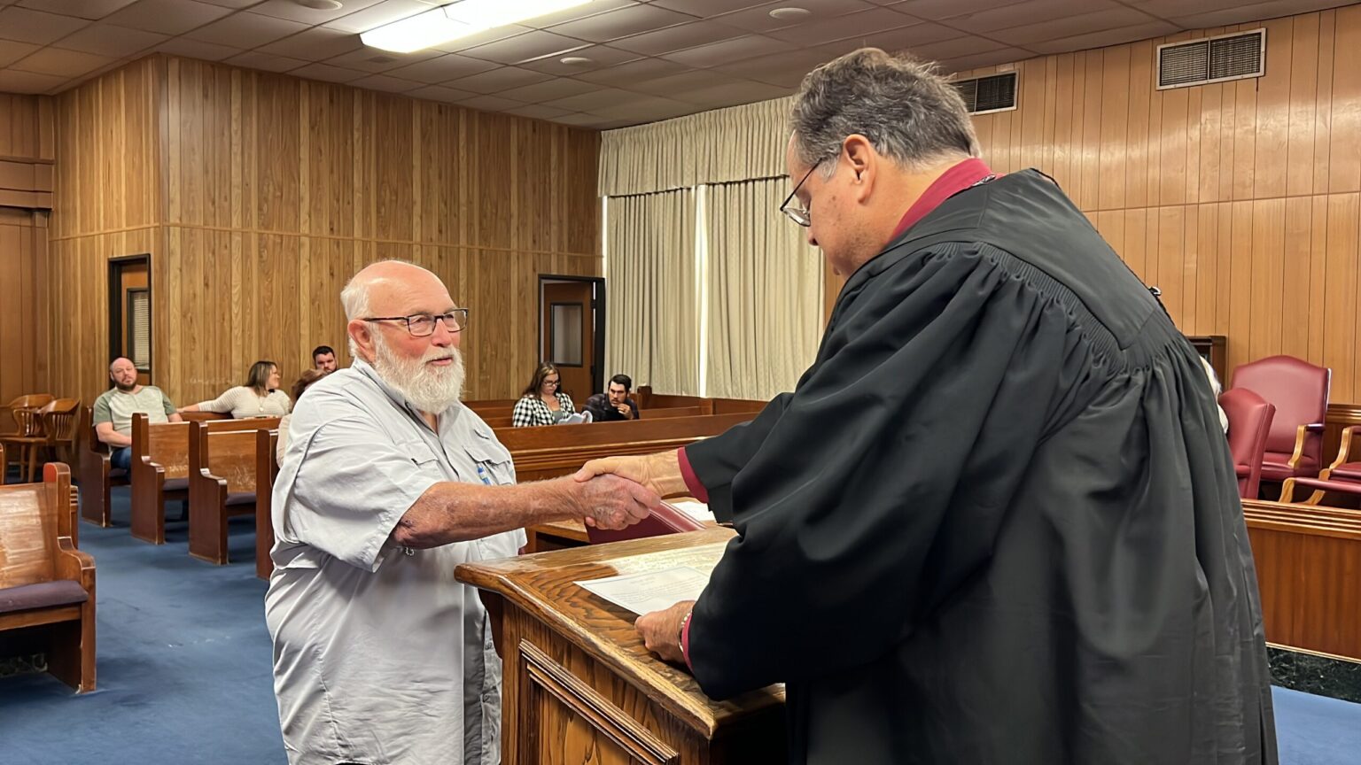 Watch: County Commissioner Charlie Meadows sworn into office – Guthrie ...