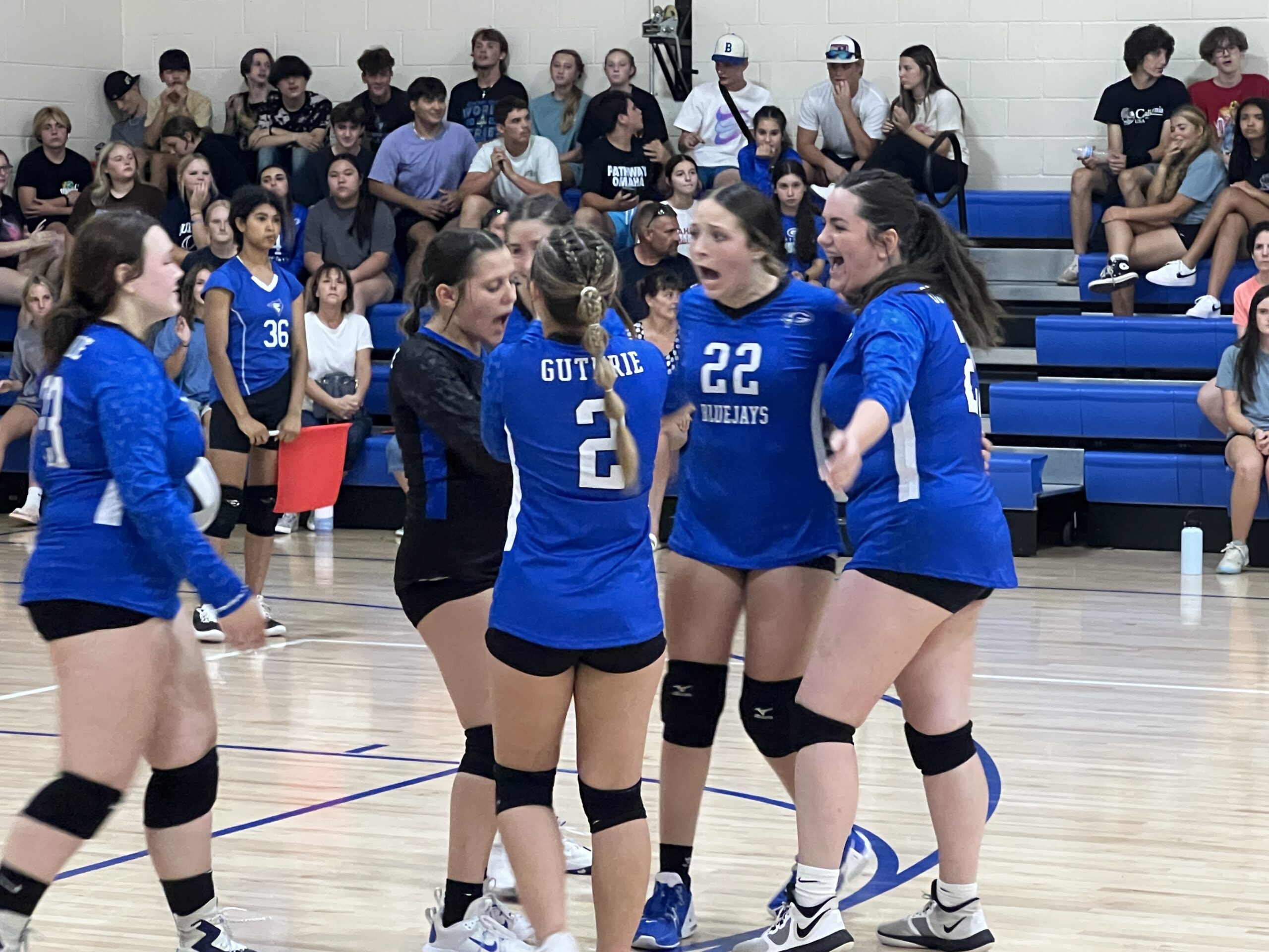 GHS volleyball plays their first-ever home match – Guthrie News Page