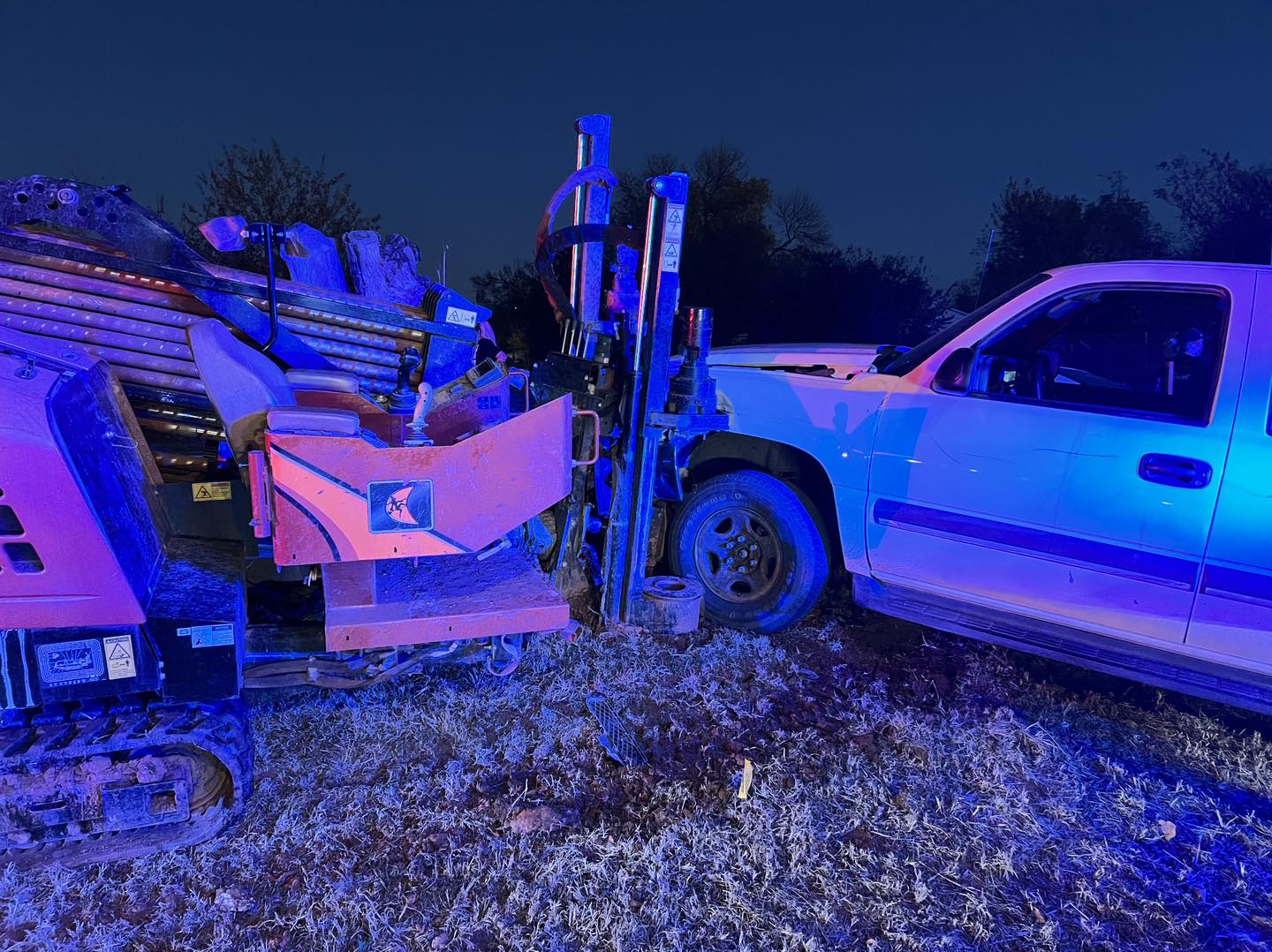 Suspected DUI driver collides with vehicle, boring machine – Guthrie ...