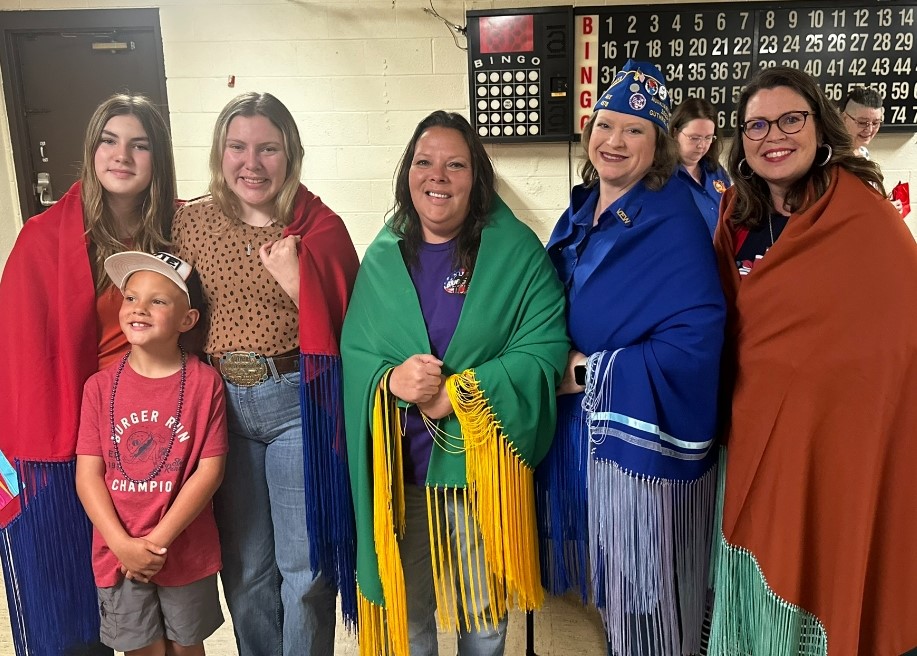 Army Veteran presented Honor Shawl at VFW Post 4578 – Guthrie News Page