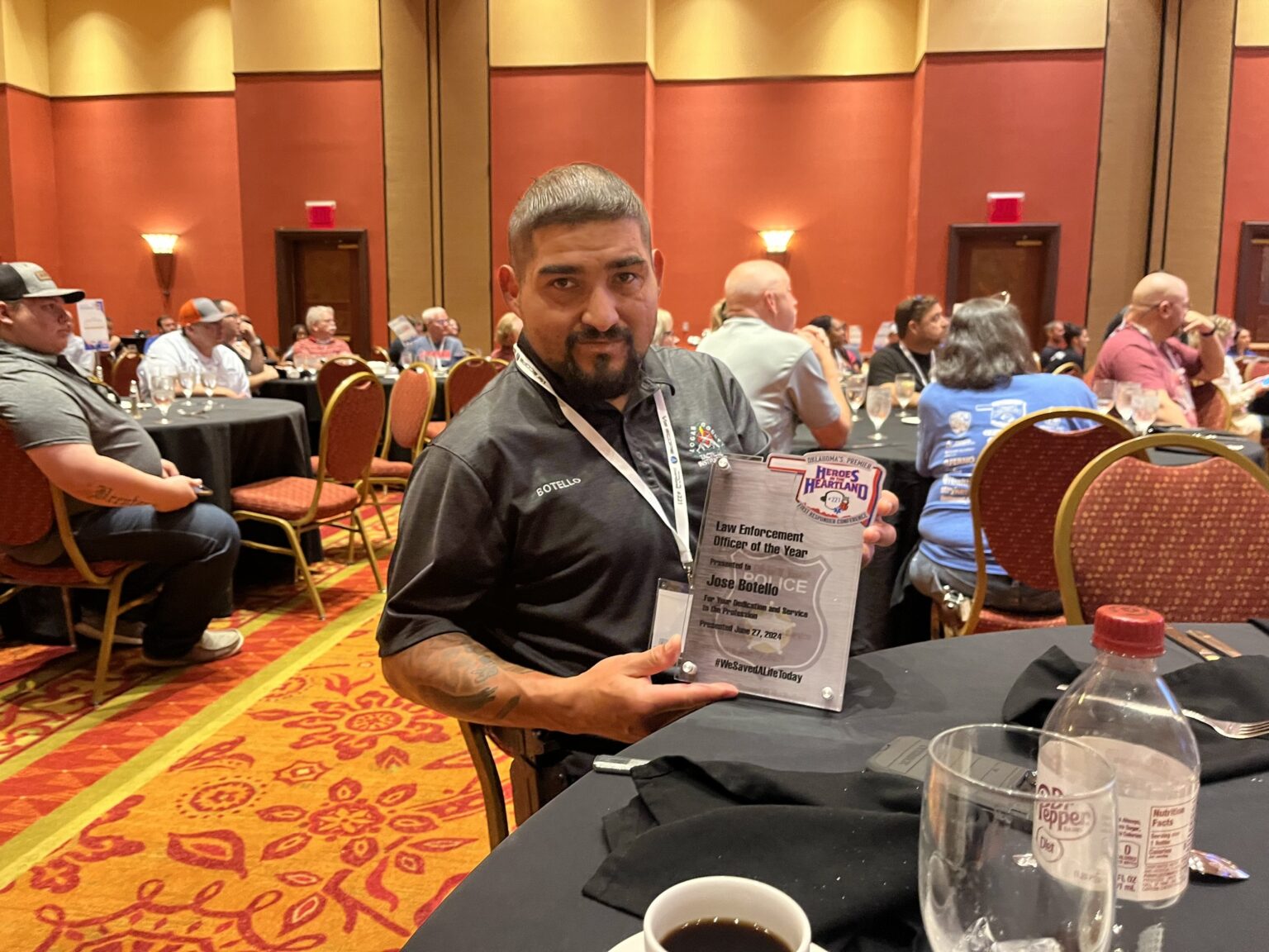 Guthrie police officer honored as Officer of the Year at Heroes in the ...