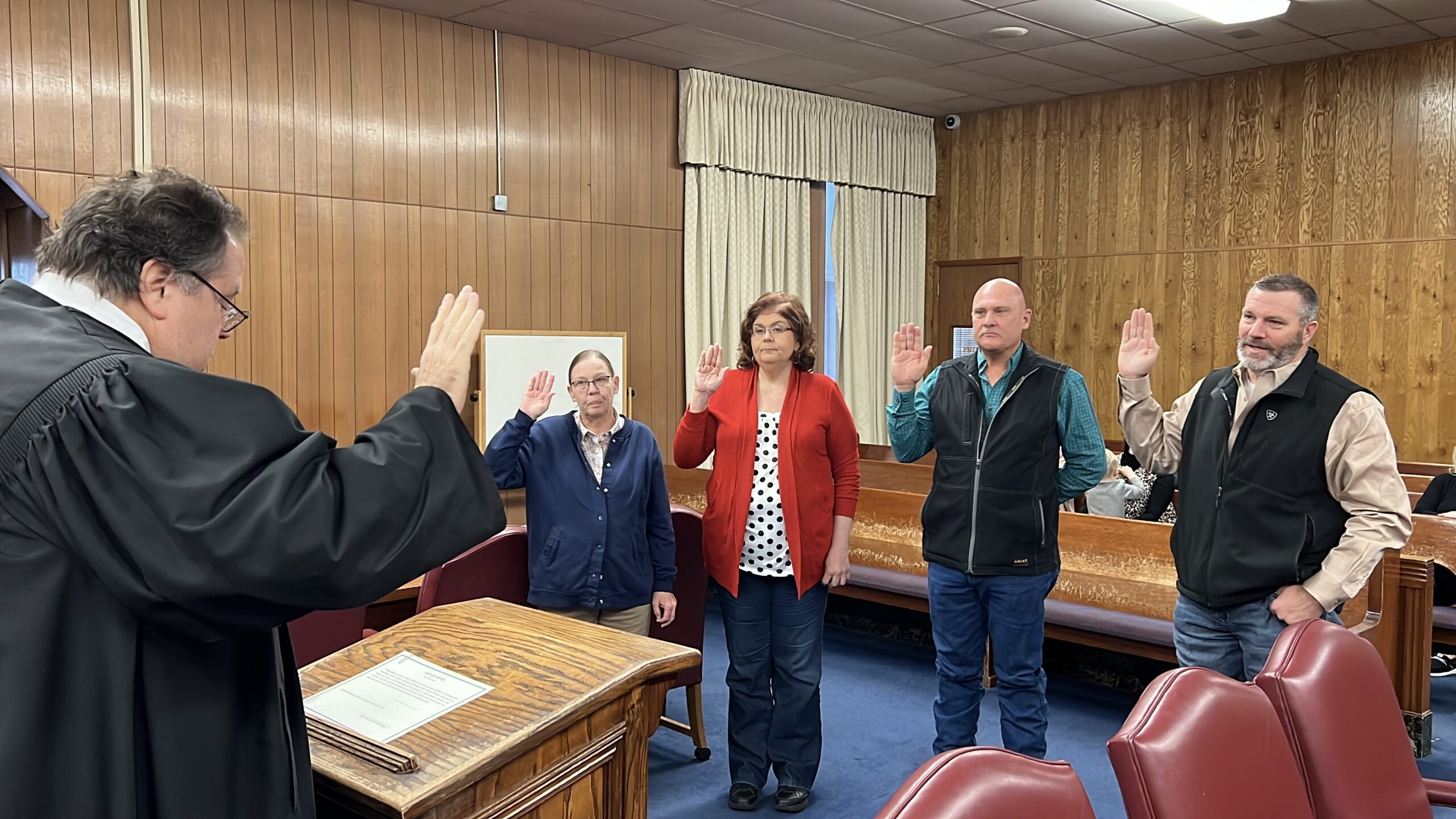 Watch: Newly elected Logan County officials take oath of office to ...